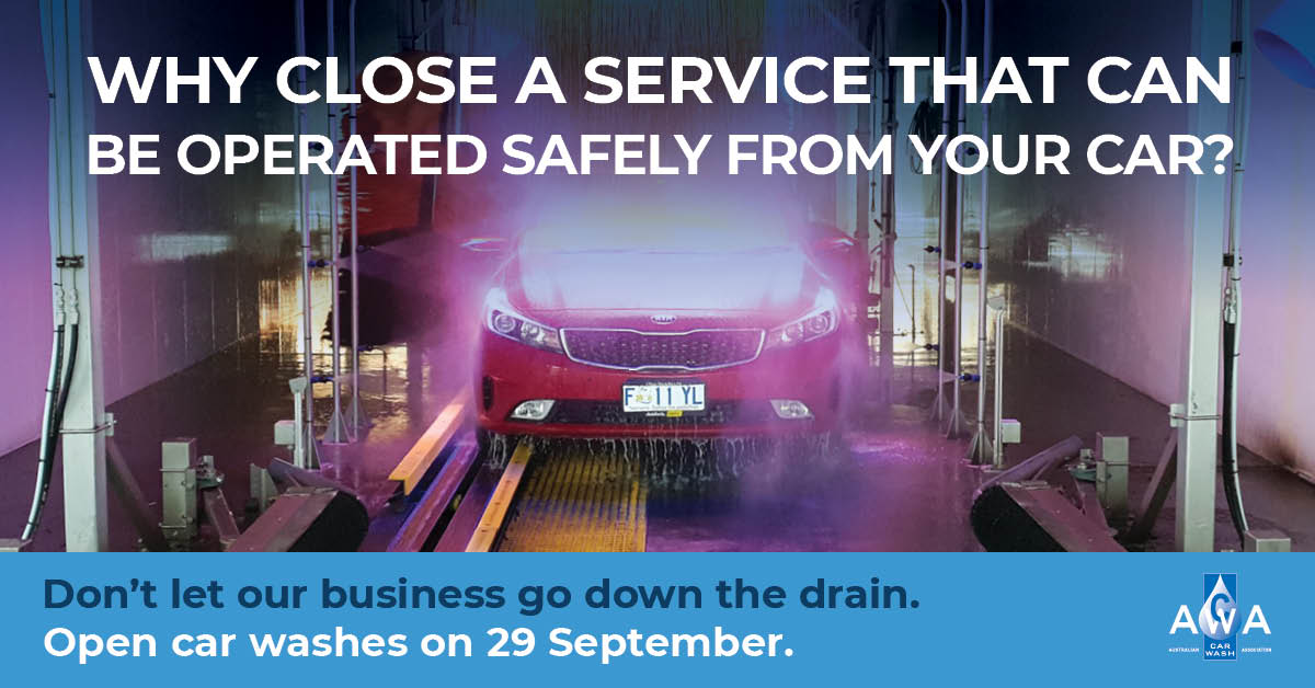 Support the Social Media Campaign to Open Car Wash Businesses in Melbourne