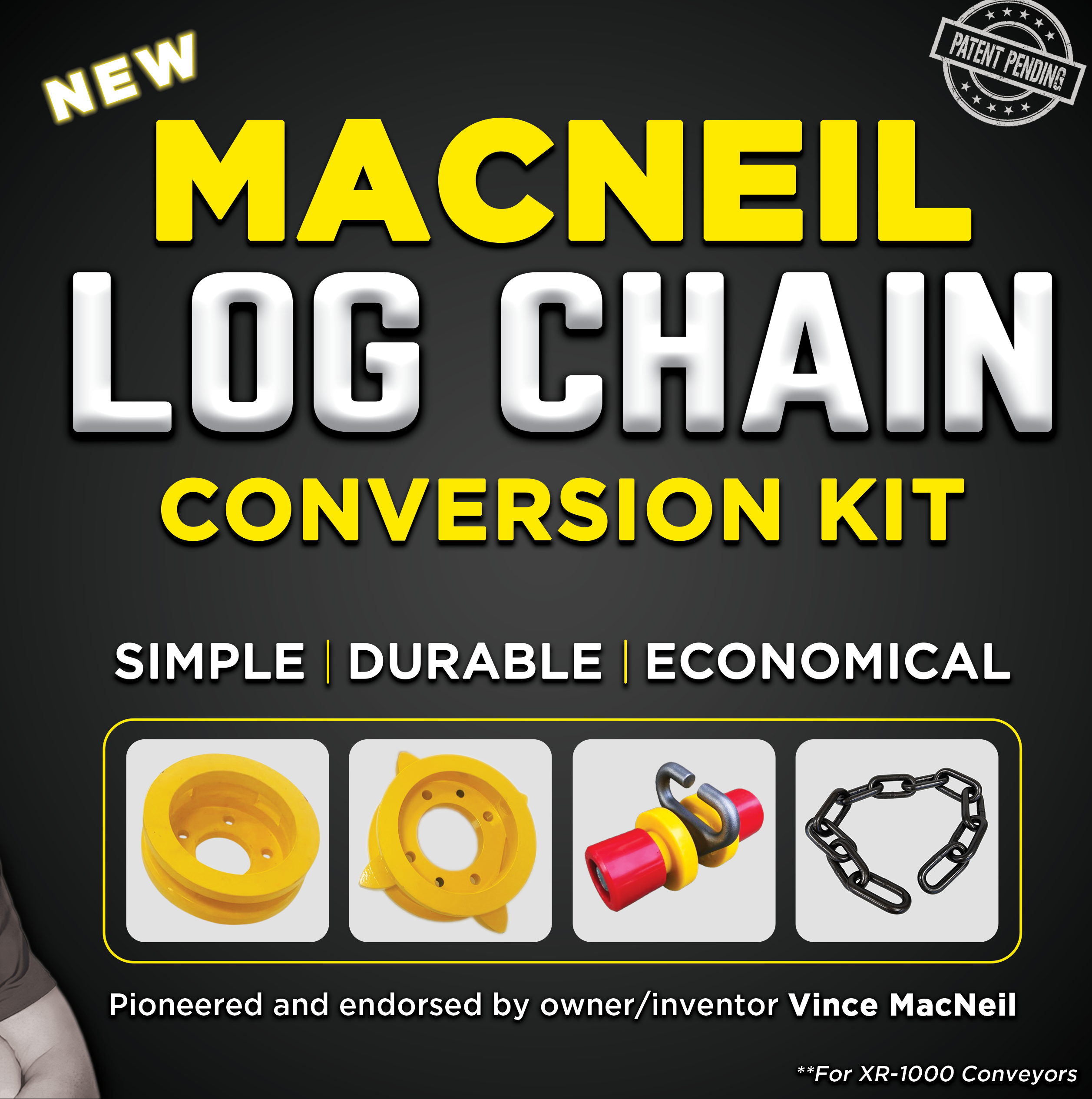 MacNeil sq header Log Chain Conversion Kit
